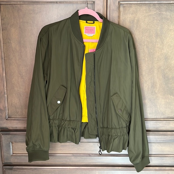 kate spade | Jackets & Coats | Nwt Kate Spade Ny Silky Bomber Jacket ...